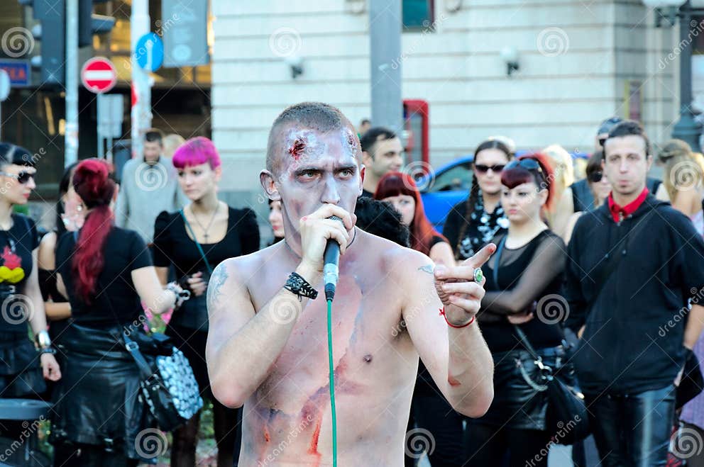 Zombie singer editorial photo. Image of singer, horor - 27248491