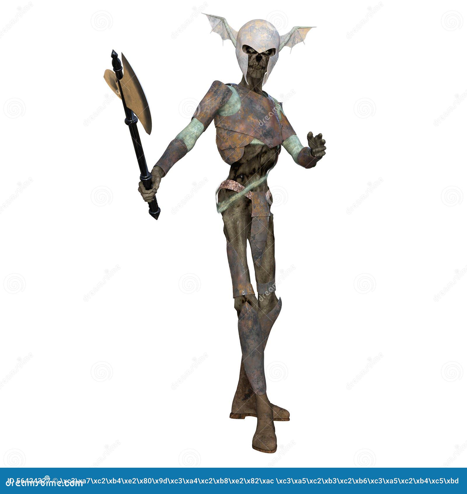 Zombie Soldier Shout Concept. Drawing Scary Character Illustrati ...