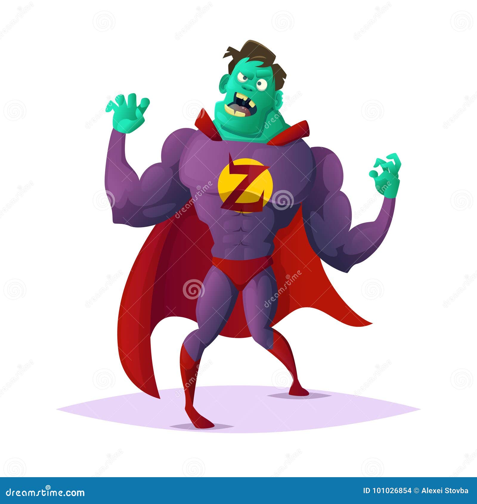 Superhero Zombie Pattern Seamless. Super Hero Zombi Background. Dead ...