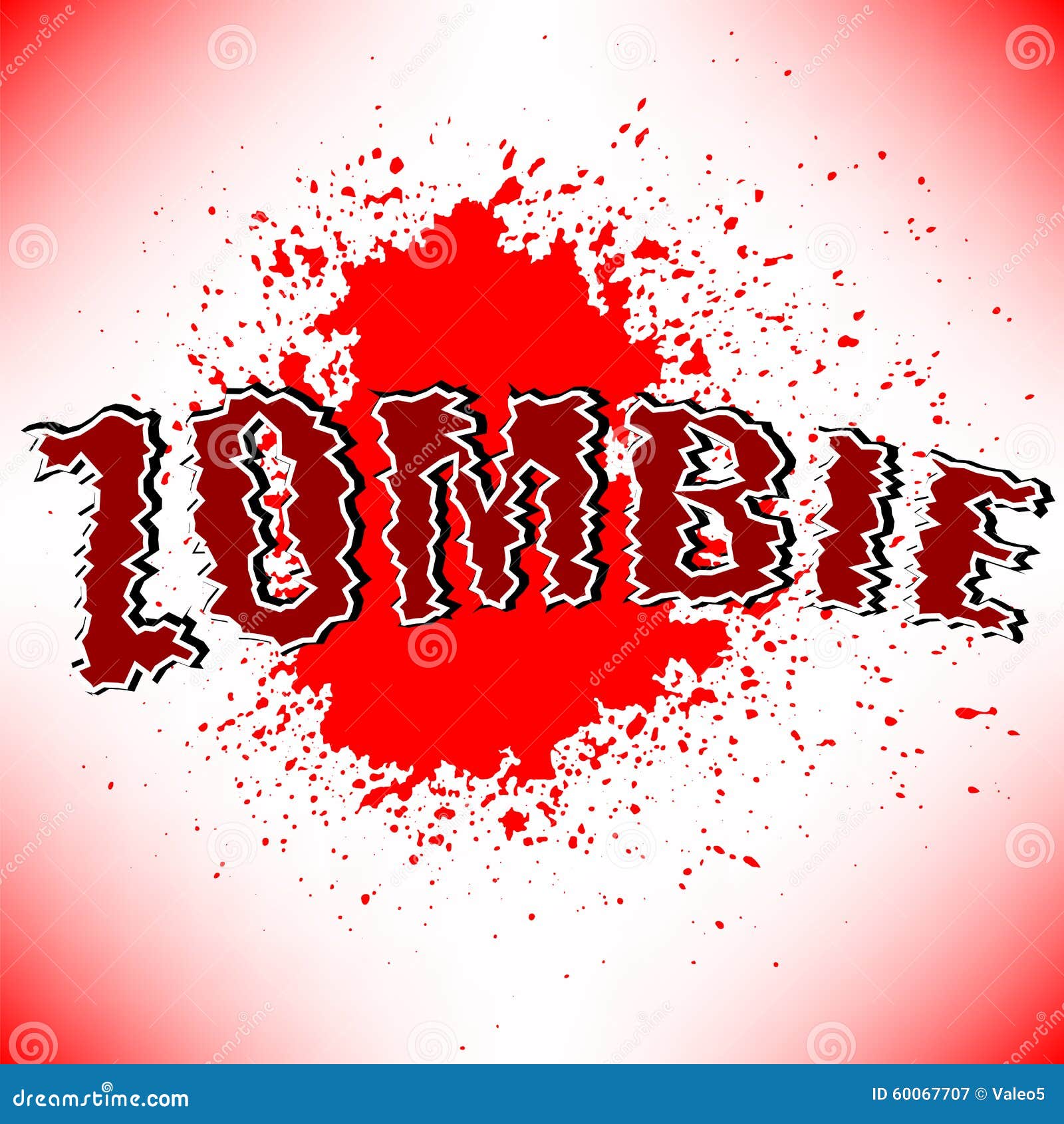 Zombie Title stock vector. Illustration of attack, text - 60067707
