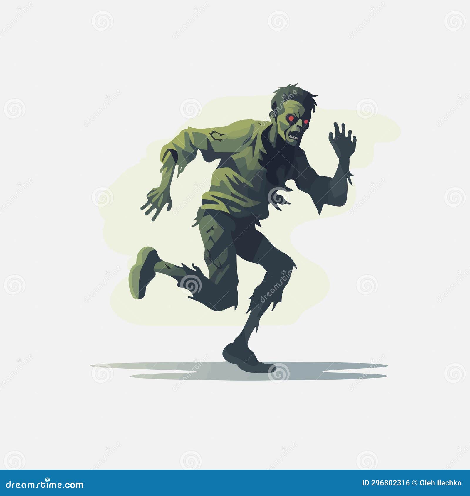 Zombie Vector Flat Minimalistic Asset Isolated Illustration Stock ...