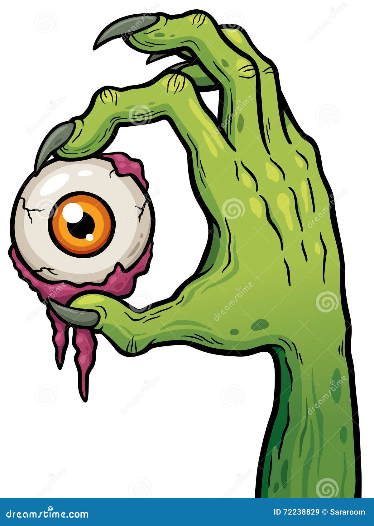 Zombie stock vector. Illustration of dead, zombie, fear - 72238829