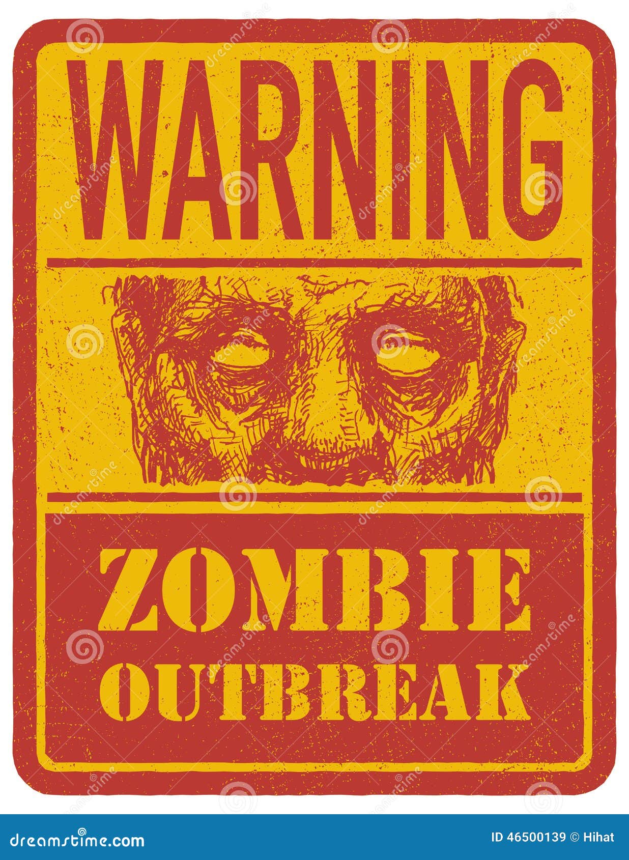 Brains Warning Sign Yellow. Think Hazard Attention Symbol. Danger Road ...