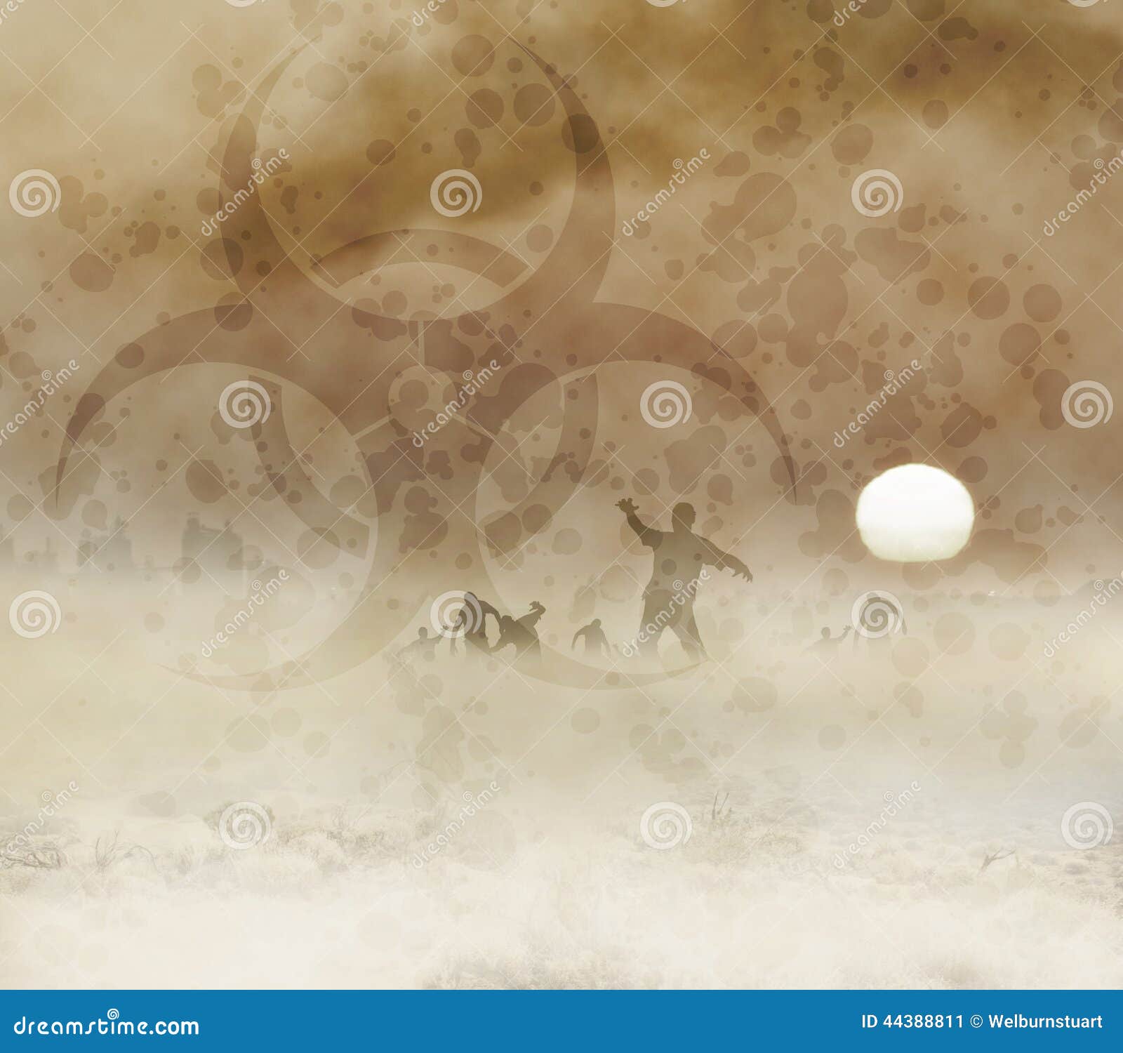 Zombies Desert Sign Royalty-Free Stock Photo | CartoonDealer.com #44332113