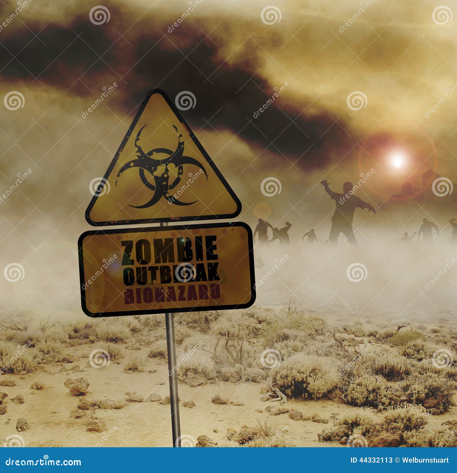 Zombies Sign 1 Royalty-Free Stock Photo | CartoonDealer.com #60397251