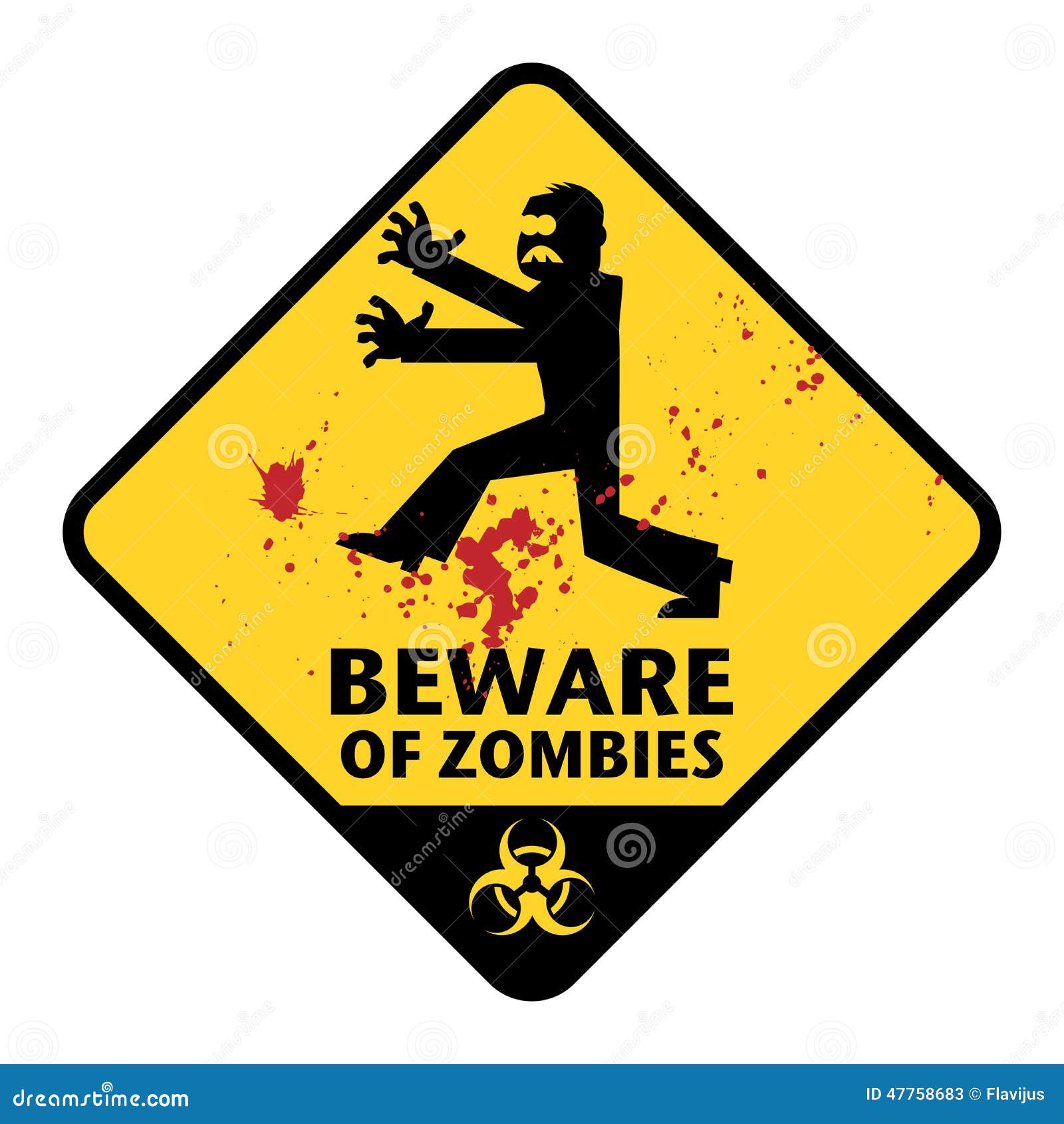Zombies sign stock vector. Illustration of hunting, imperfections ...
