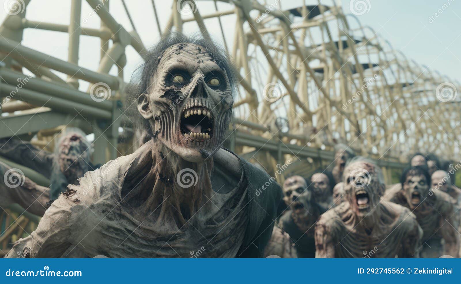 Zombies stock illustration. Illustration of menacing - 292745562