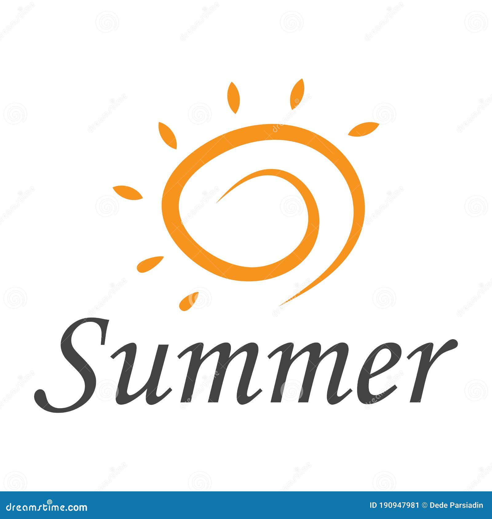 Zomer-logo Symbool Illustratie Ontwerpsjabloon Vector Vector ...