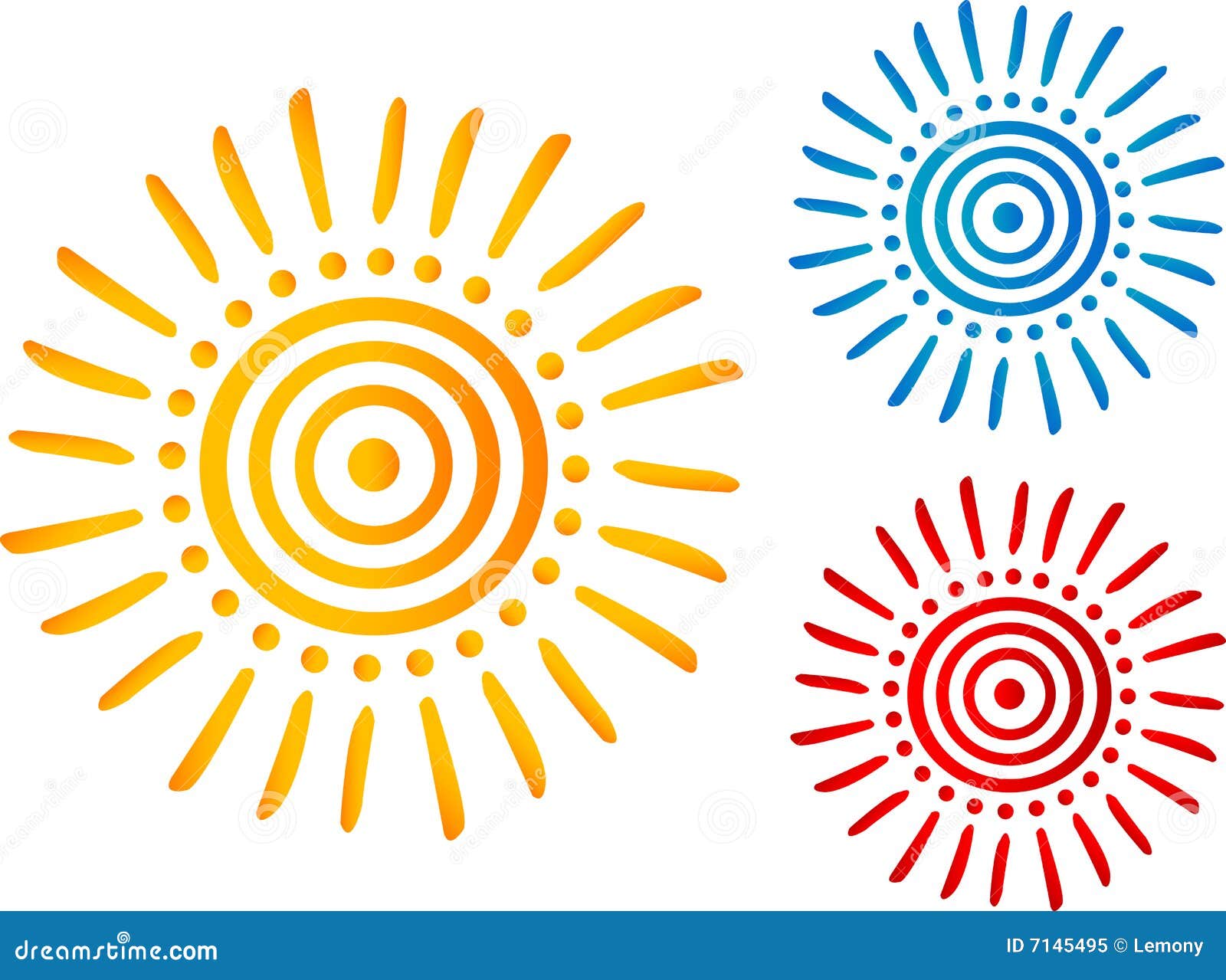 Zon vector illustratie. Illustration of illustratie, pictogram - 7145495