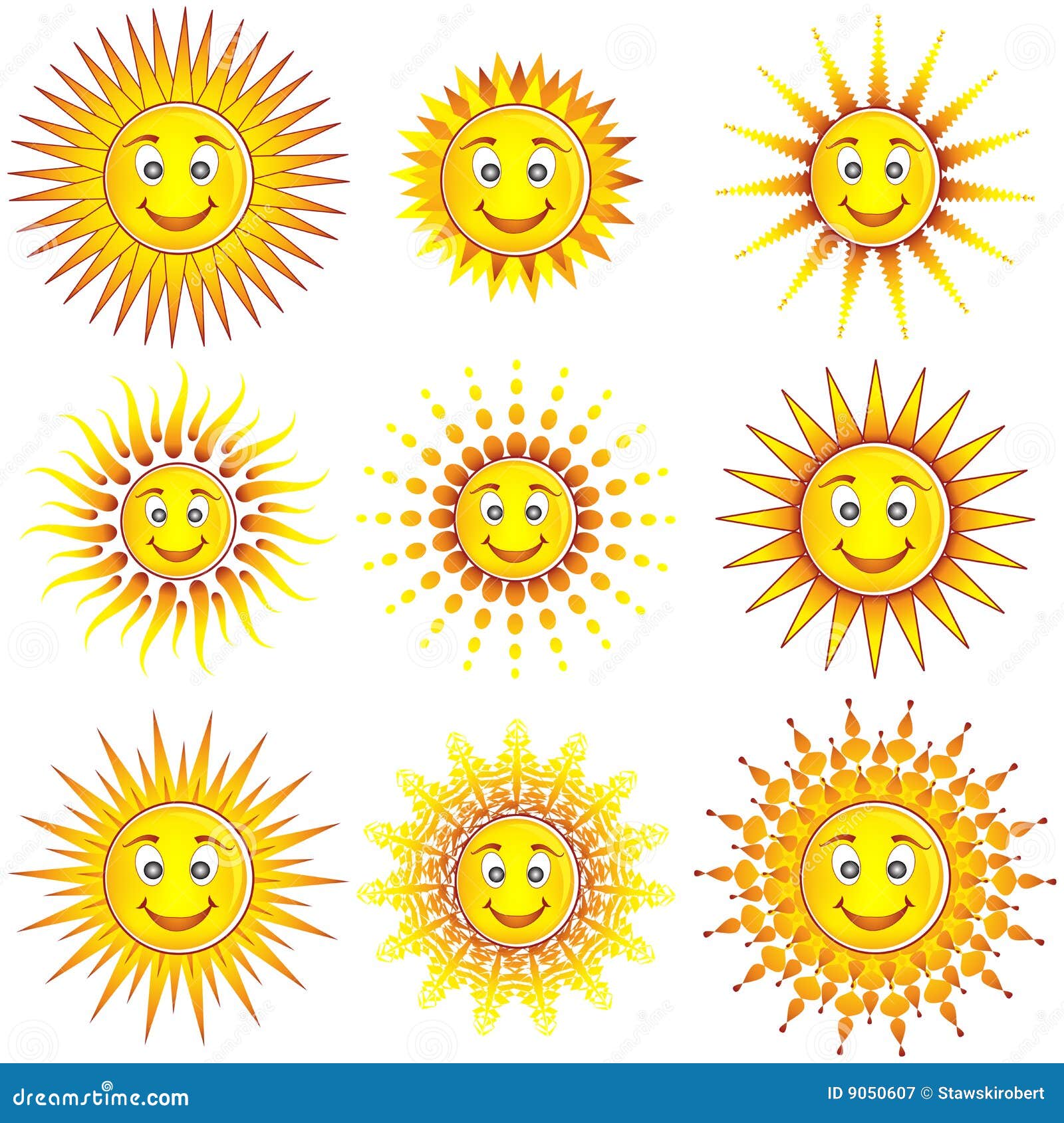 Zon vector illustratie. Illustration of licht, klem, beeldverhaal - 9050607