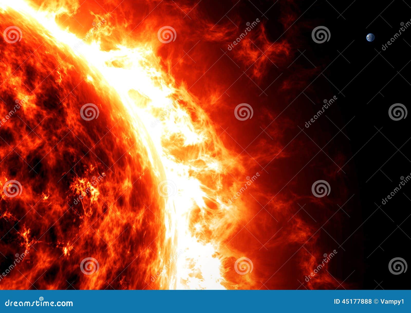 Zon En Aarde, Aandelen En Grootte Ruimte Stock Illustratie ...