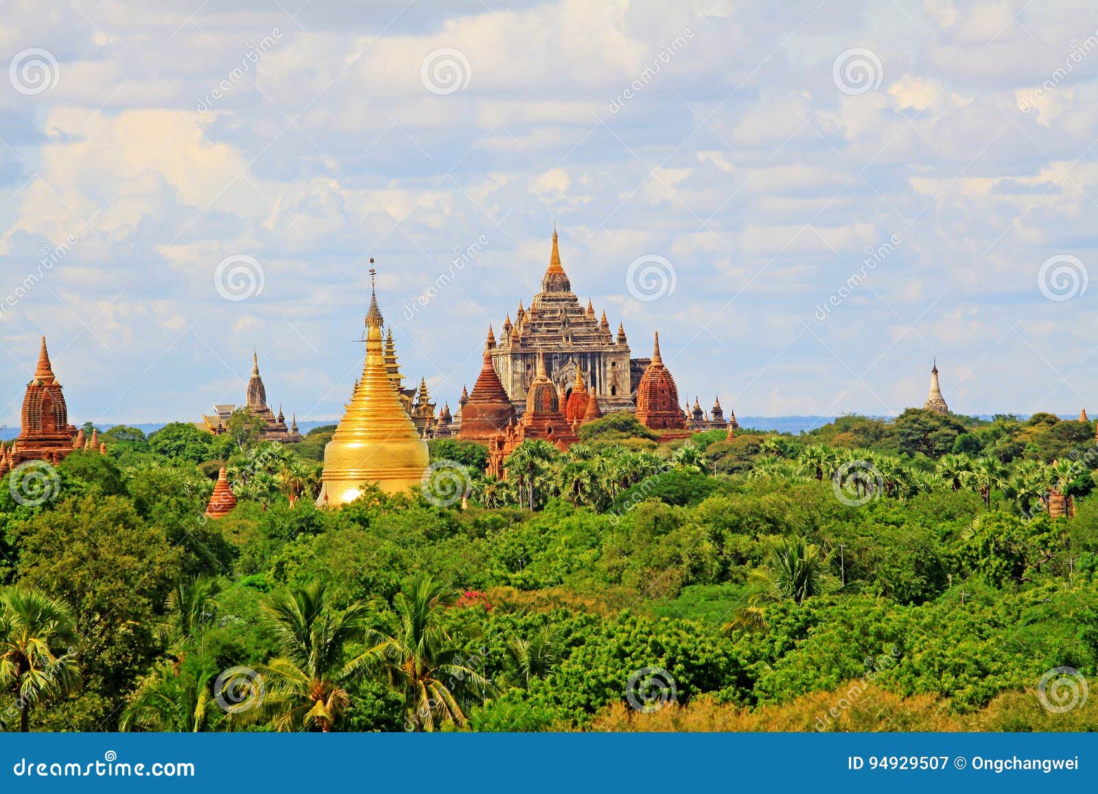 Zona Archaeological De Bagan, Myanmar Imagem de Stock - Imagem de ...