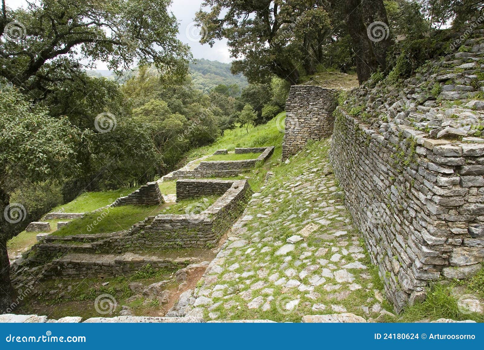 Zona Arqueológica De Ranas Imagenes de archivo - Imagen: 24180624