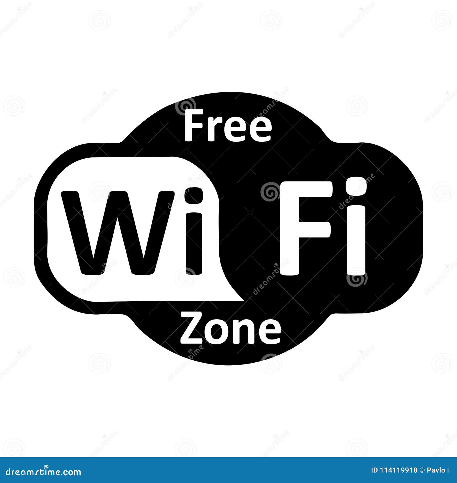 Zona Del Logotipo De Wifi - Vector Común Ilustración del Vector ...