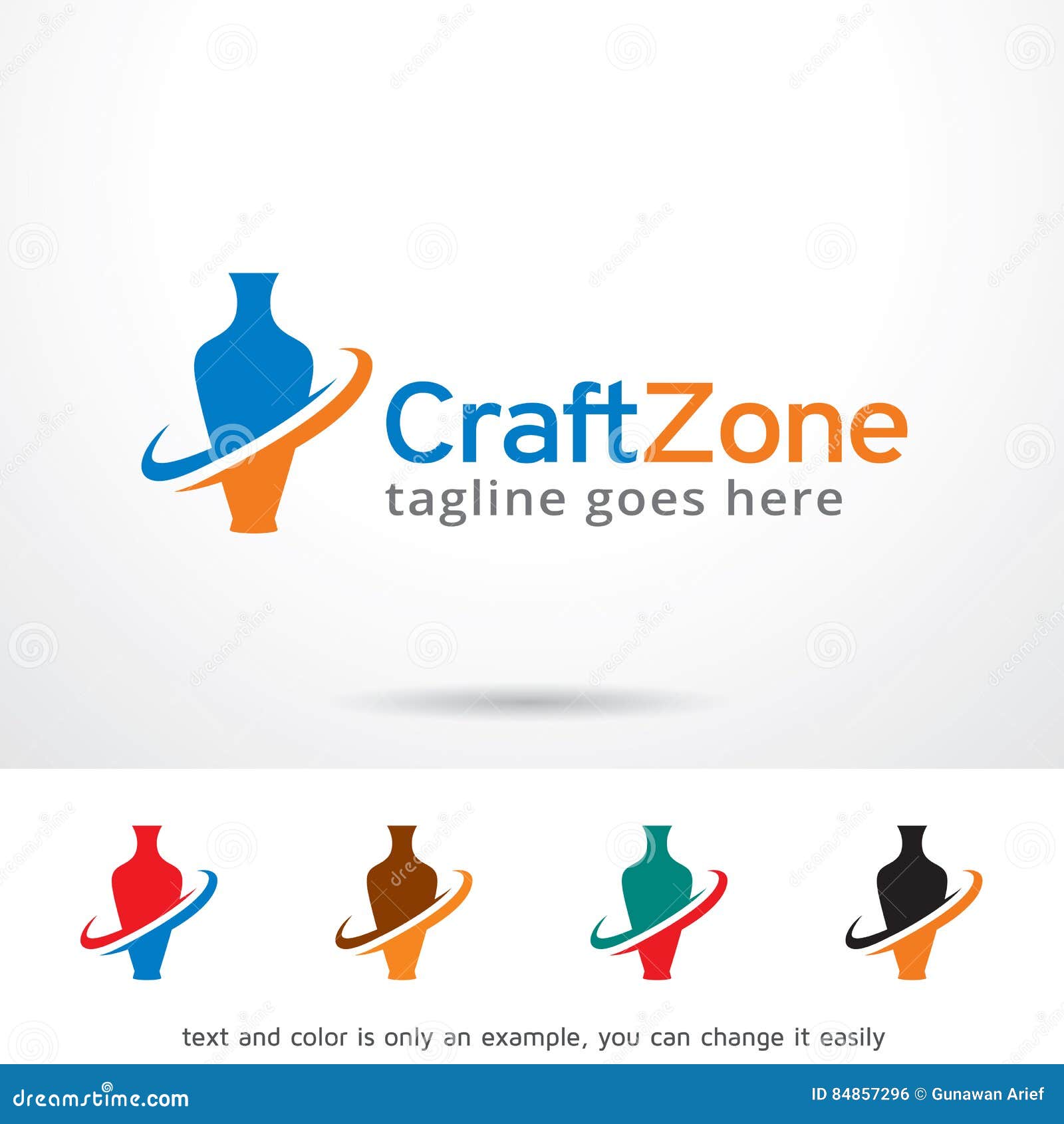 Zona Logo Template Design Vector Del Arte Ilustración del Vector ...