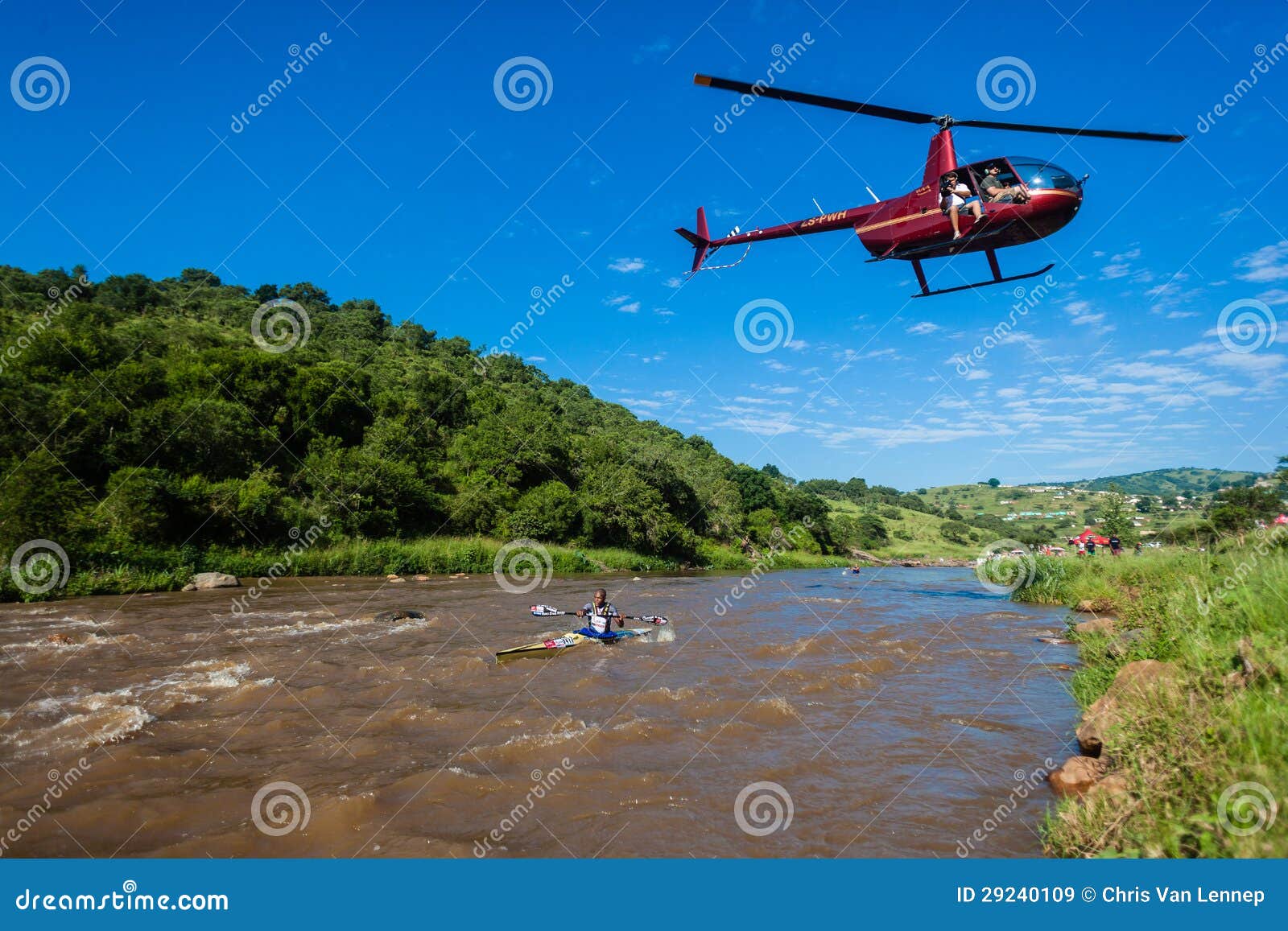Helicopter Canoe Race editorial stock image. Image of mission - 29240109