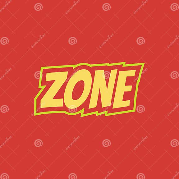 Zone Wordmark Logo Graphic Design Stock Vector - Illustration of label ...