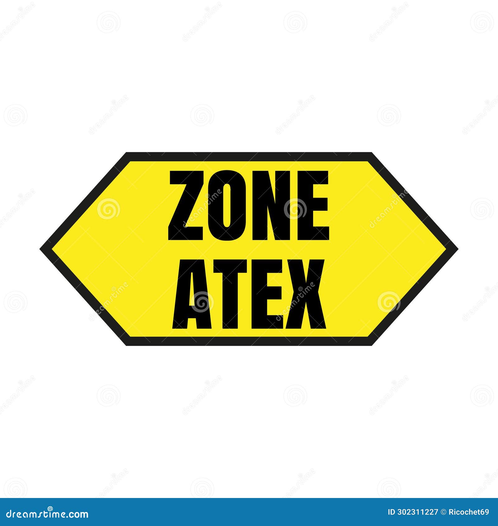 Zone atex symbol icon stock illustration. Illustration of sign - 302311227