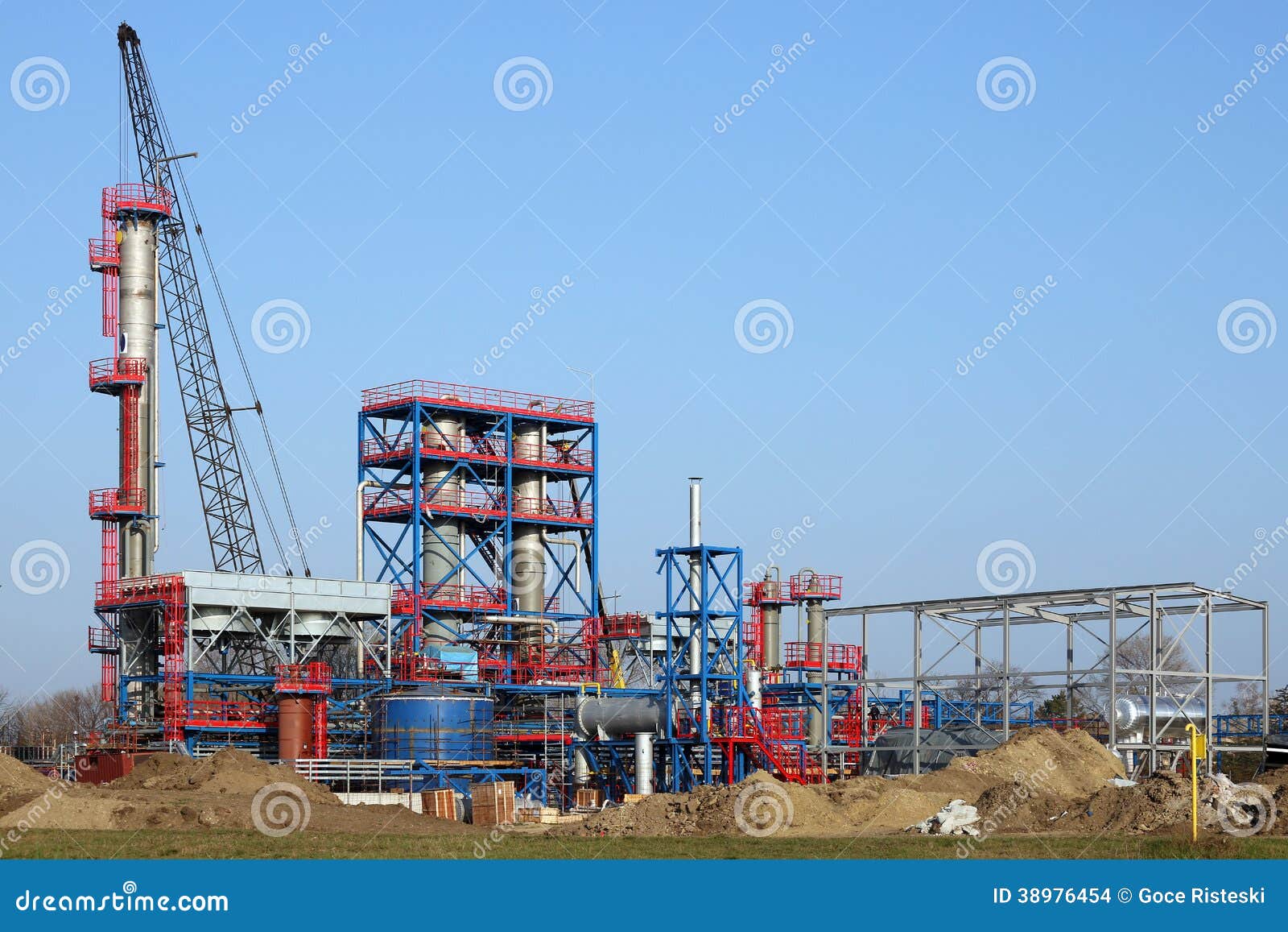 Zone D'industrie De Site D'implantation Industrielle Photo stock ...