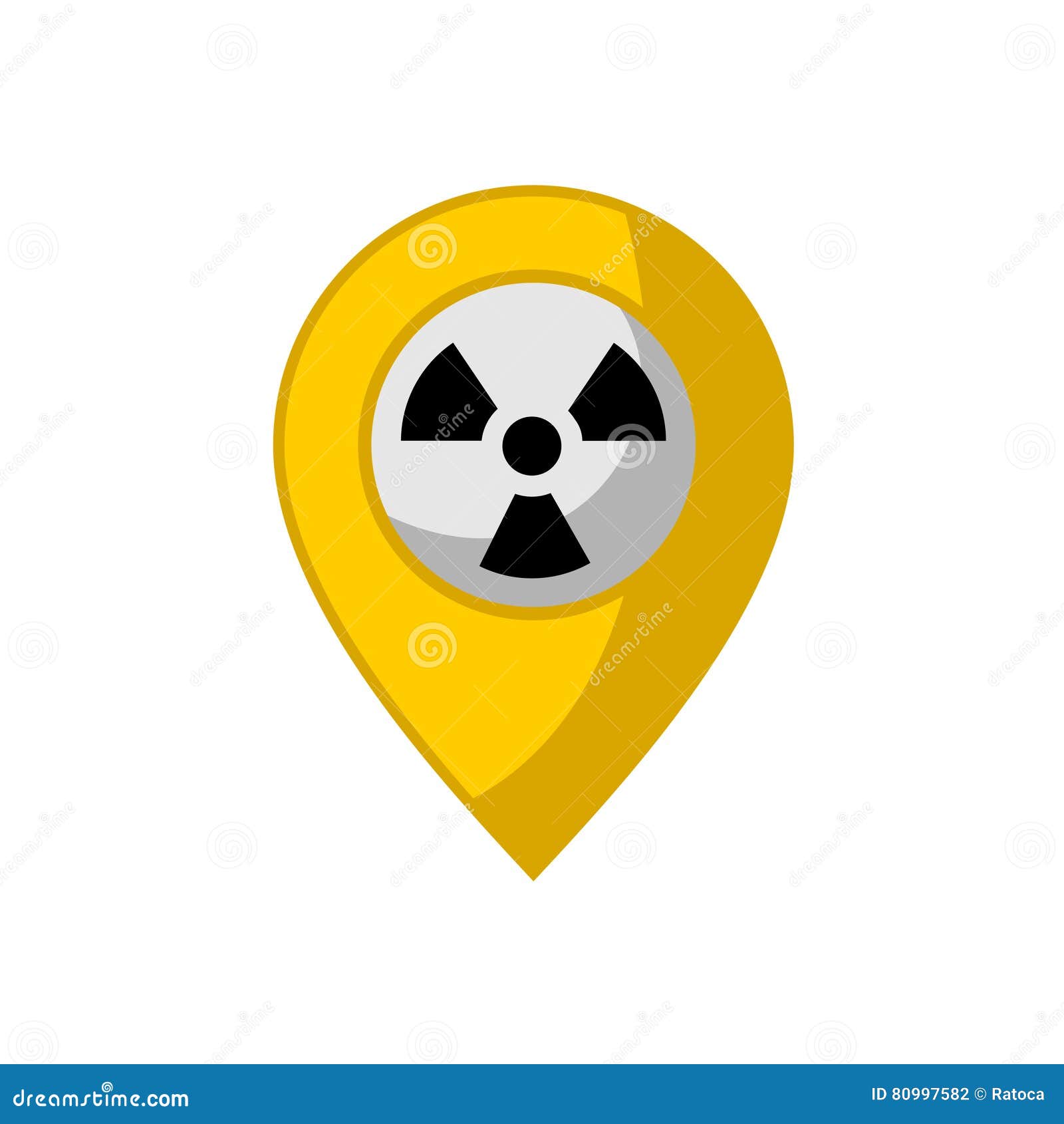 Zone de rayonnement illustration de vecteur. Illustration du bouton ...