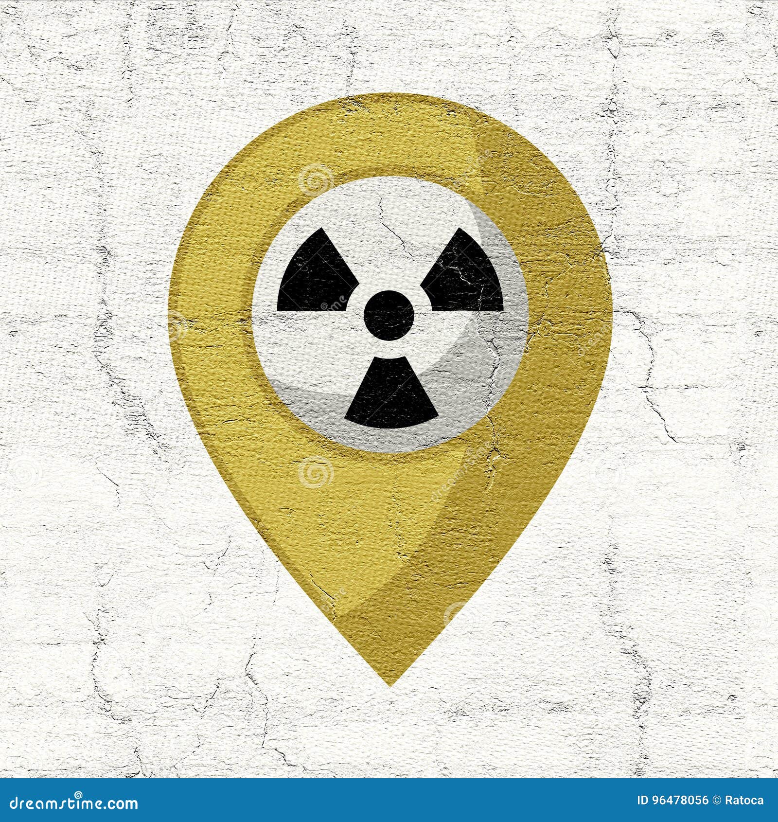 Zone de rayonnement illustration stock. Illustration du graphisme ...