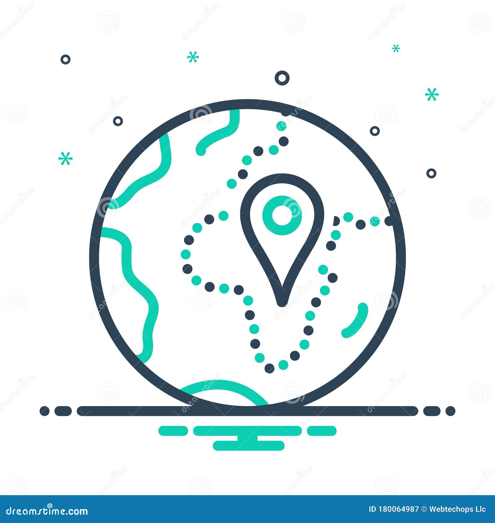 Mix Icon for Zone, Area and Sector Stock Vector - Illustration of ...