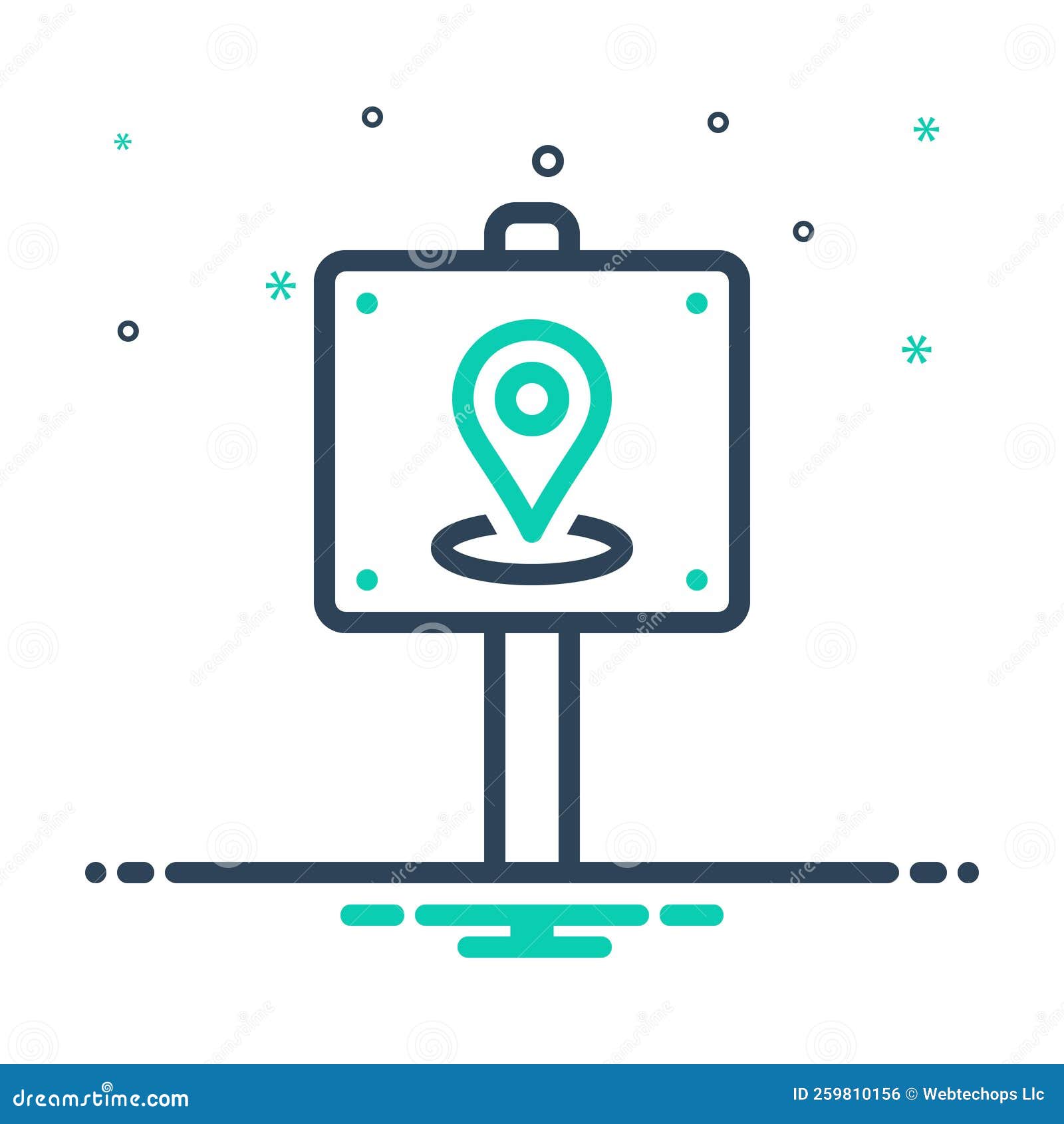 Mix Icon for Zone, Field and Region Stock Illustration - Illustration ...