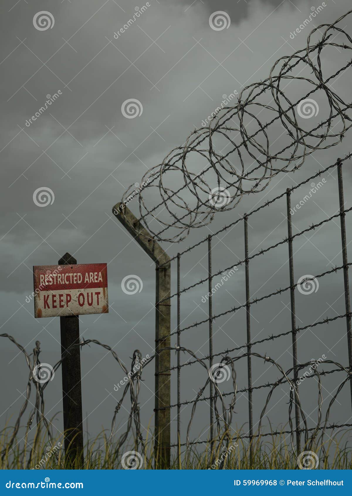 Zone restreinte illustration stock. Illustration du détenu - 59969968