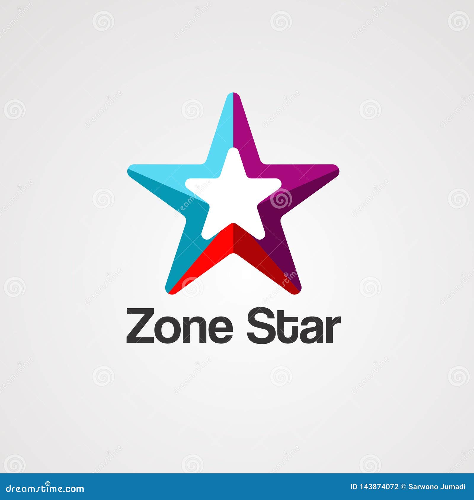 Zone Star Logo Vector, Icon, Element, and Template Stock Vector ...