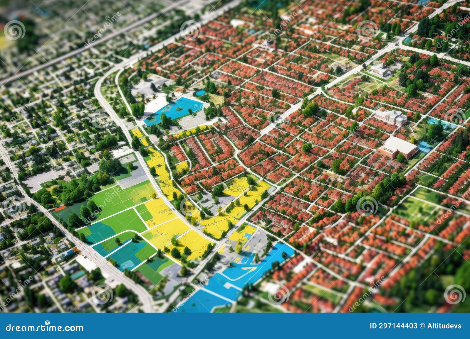 Zoning Map for Urban Development Stock Image - Image of plan, urban ...