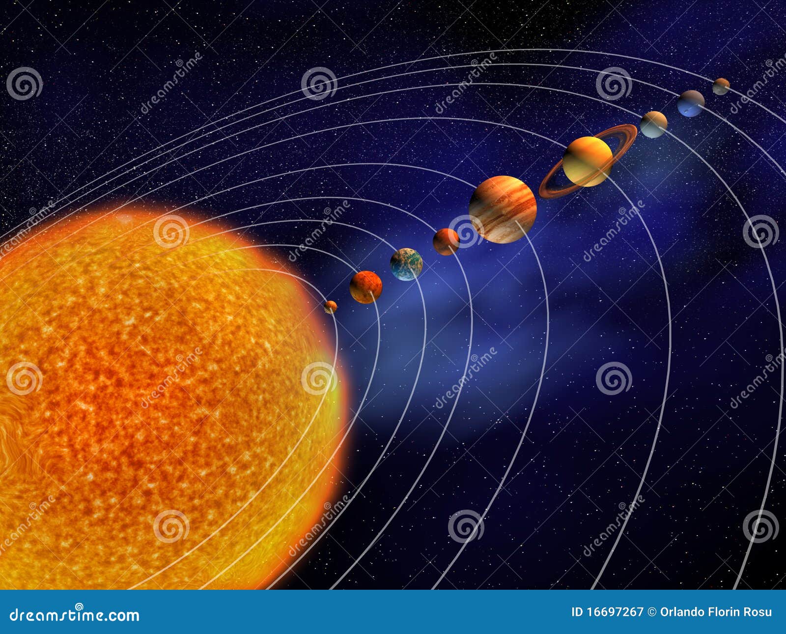 Zonnestelsel stock illustratie. Illustratie bestaande uit astronomie ...