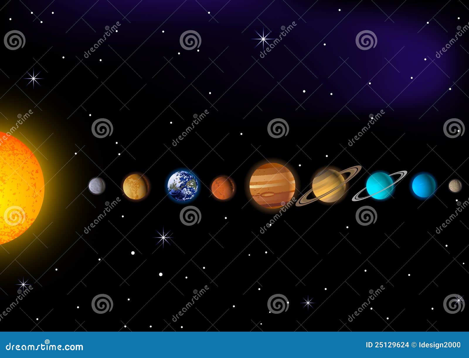 Zonnestelsel Stock Afbeeldingen - Beeld: 25129624
