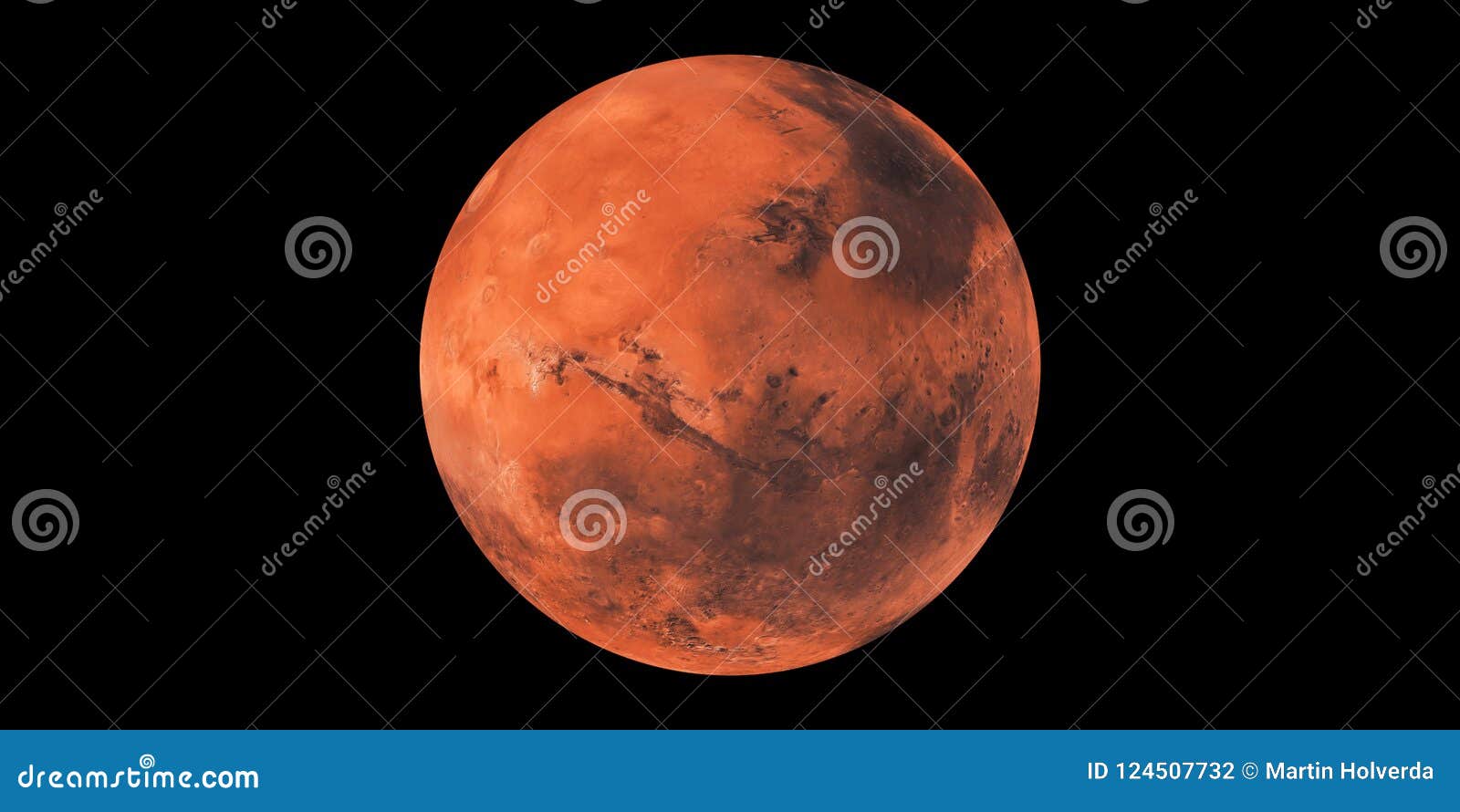 Zonnestelsel Van De De Planeet Het Rode Planeet Van Mars Stock ...