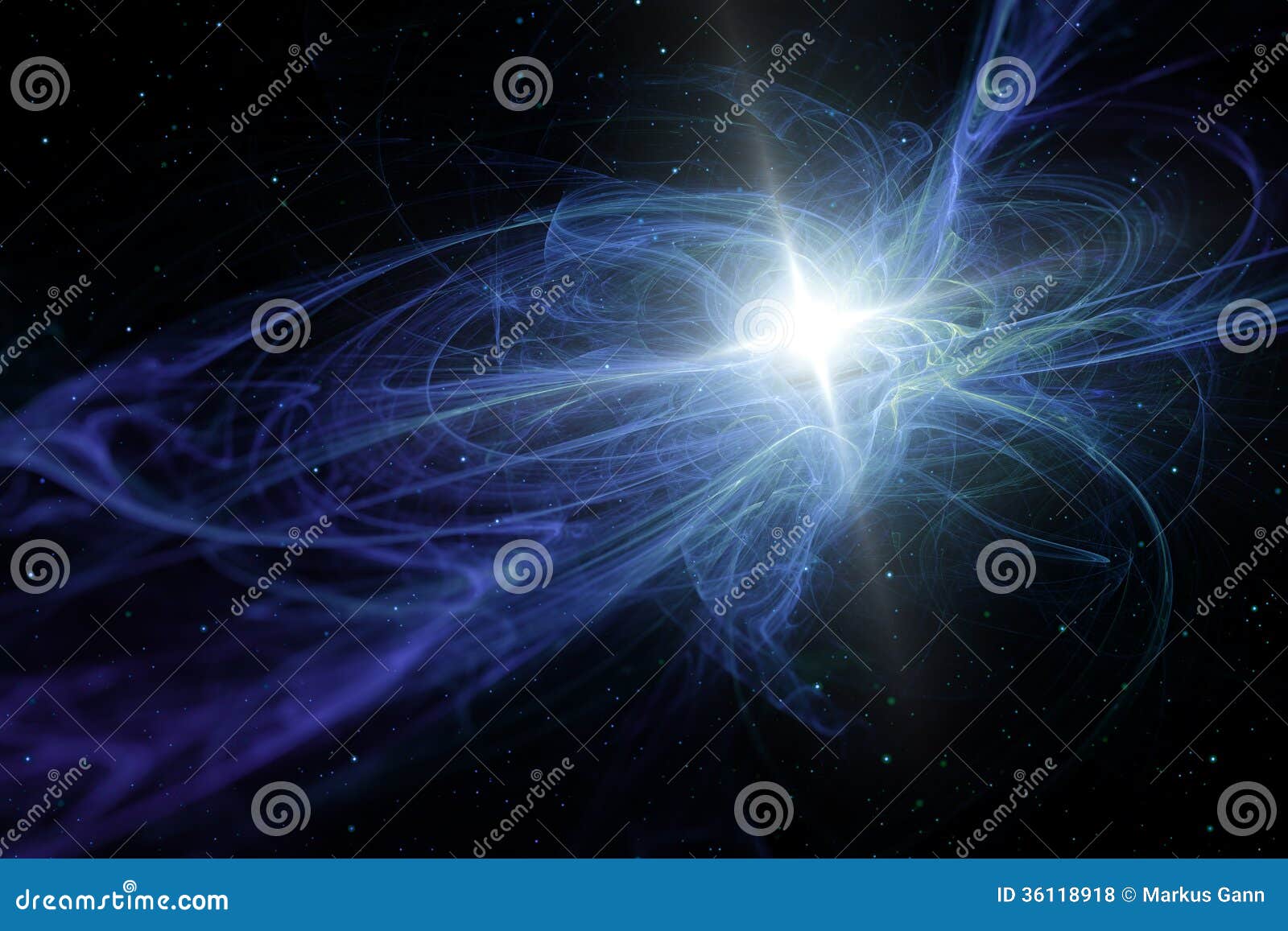 Zonnestraal in ruimte stock illustratie. Illustration of oneindigheid ...