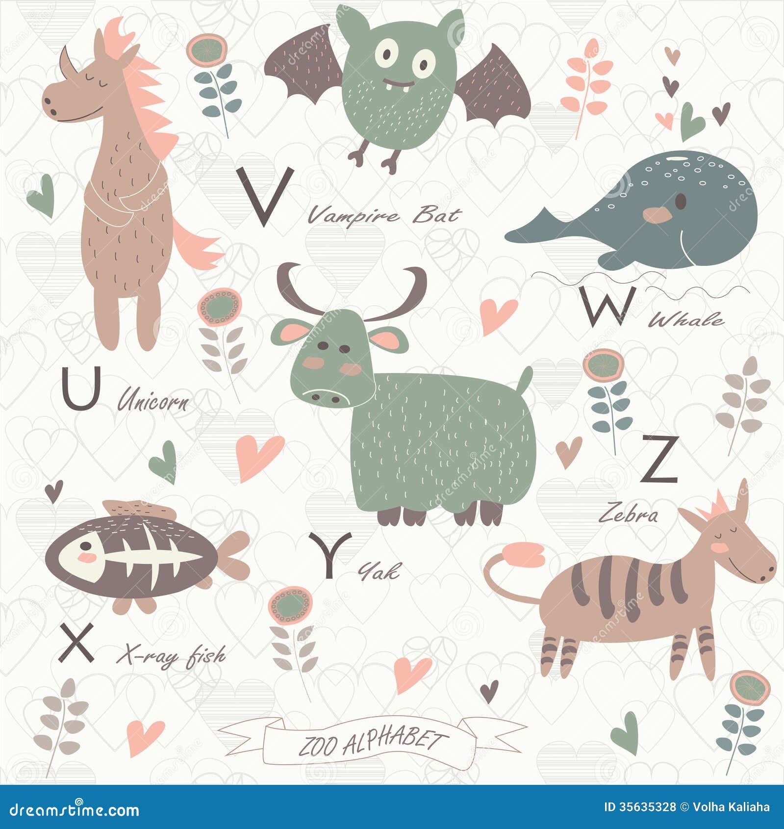 Zoo alphabet stock vector. Illustration of colorful, education - 35635328