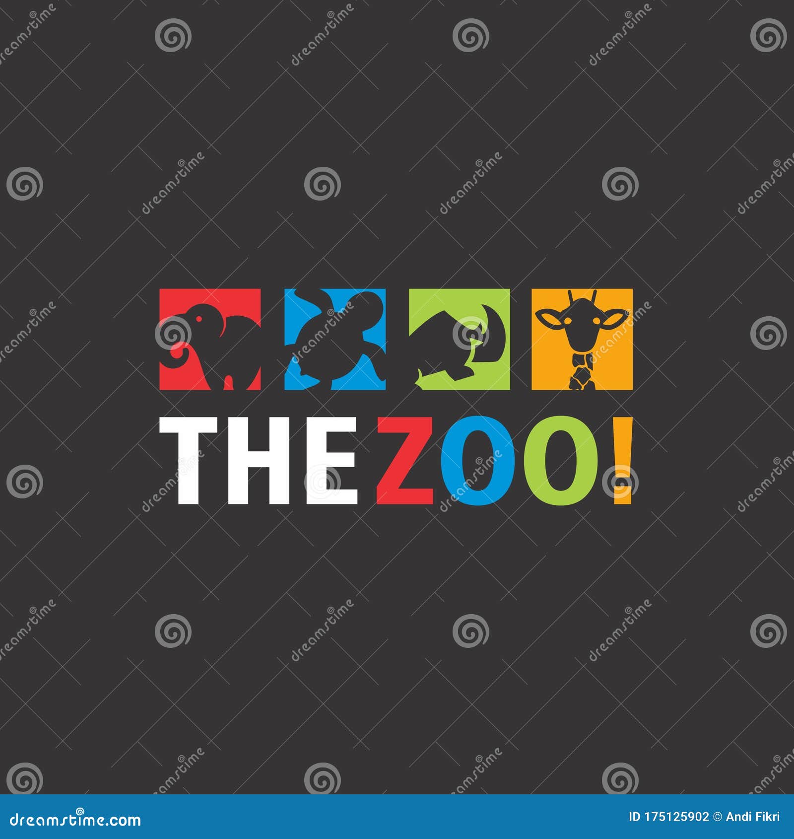 The Zoo Logo and Icon Vector Eps 10 Stock Vector - Illustration of ...