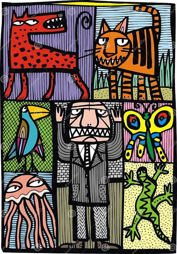 Zoo manager stock vector. Illustration of people, business - 68320405