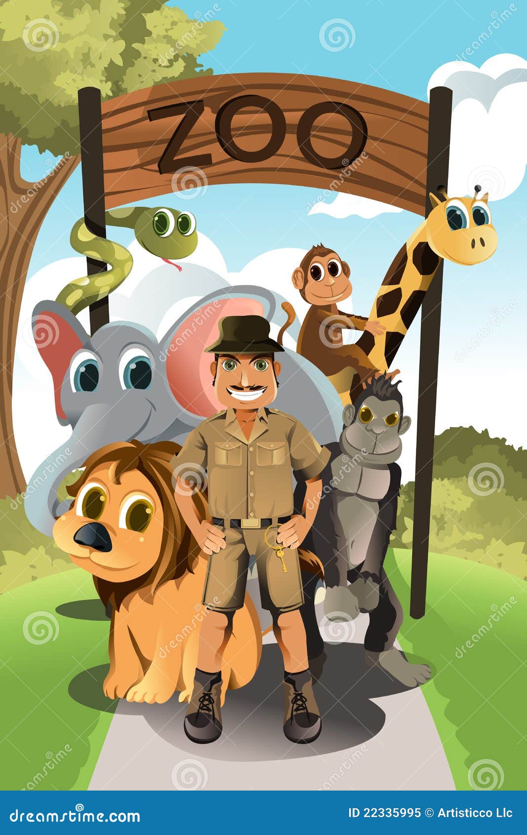 Zookeeper Ilustraciones Stock, Vectores, Y Clipart – (1,458 ...