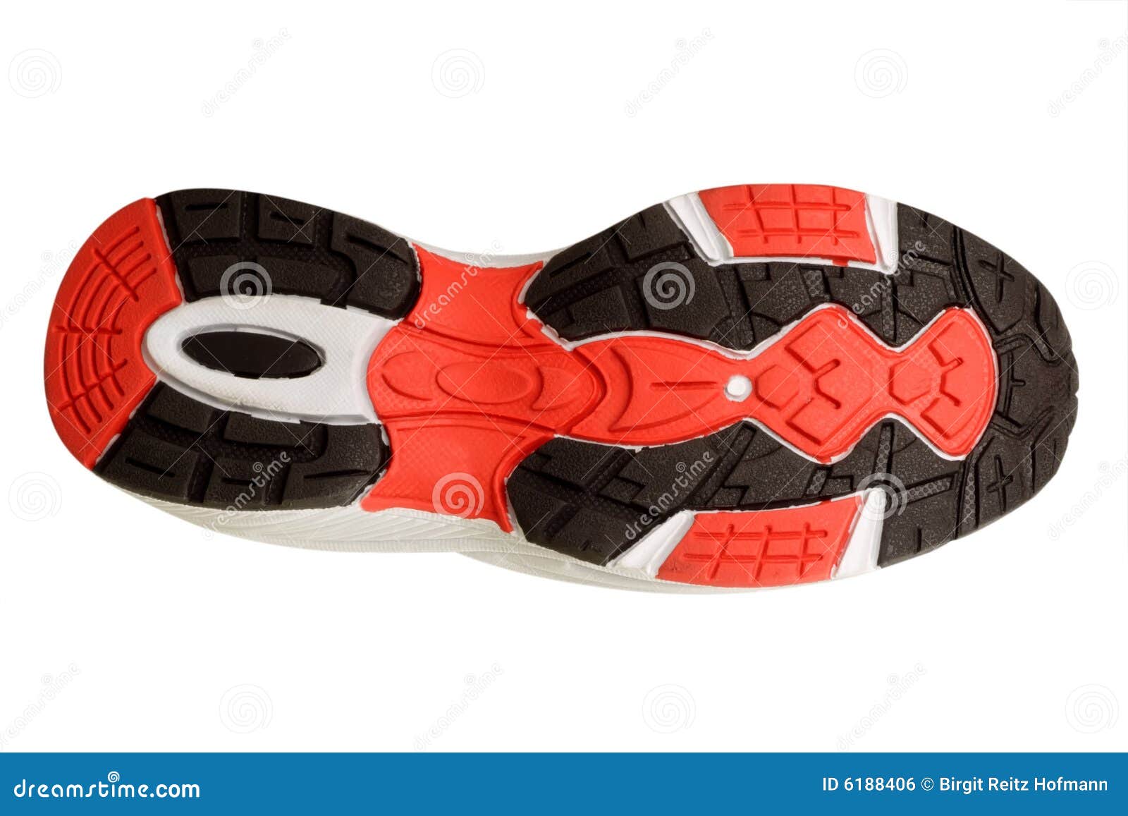 Zool van een sportschoen stock foto. Image of sleep, schoenveters - 6188406