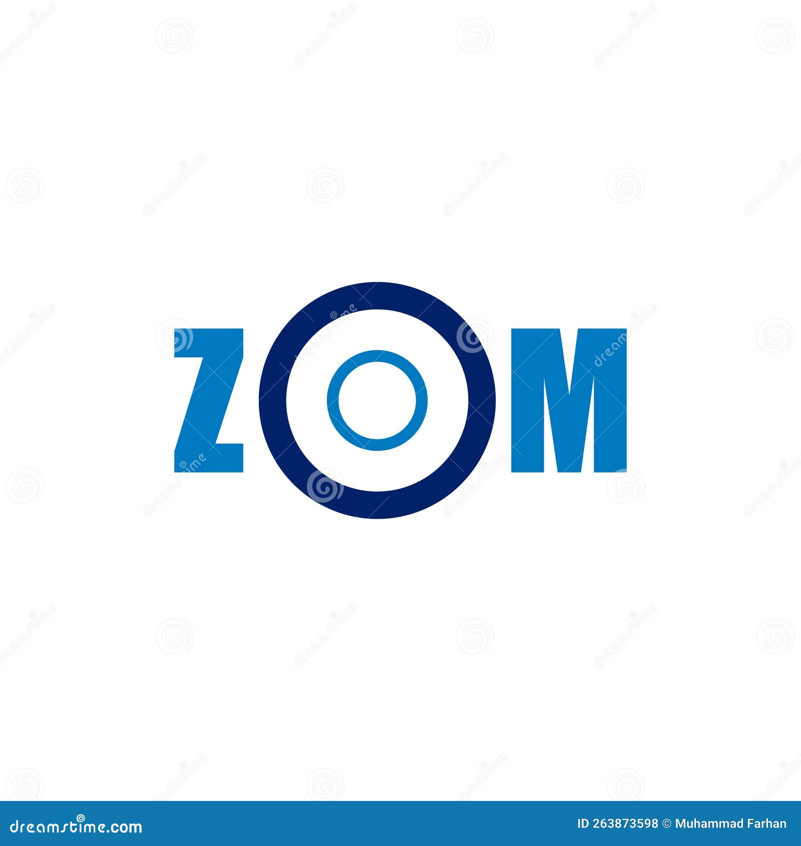 Zoom Word Logo, Wordmark Logo, Wordmark Design, Zoom Icon, Logotype ...