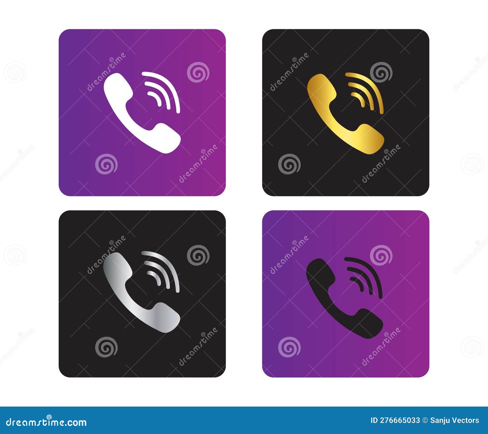 Most Popular Social Media Icon with Gold, Silver, White, and Black ...