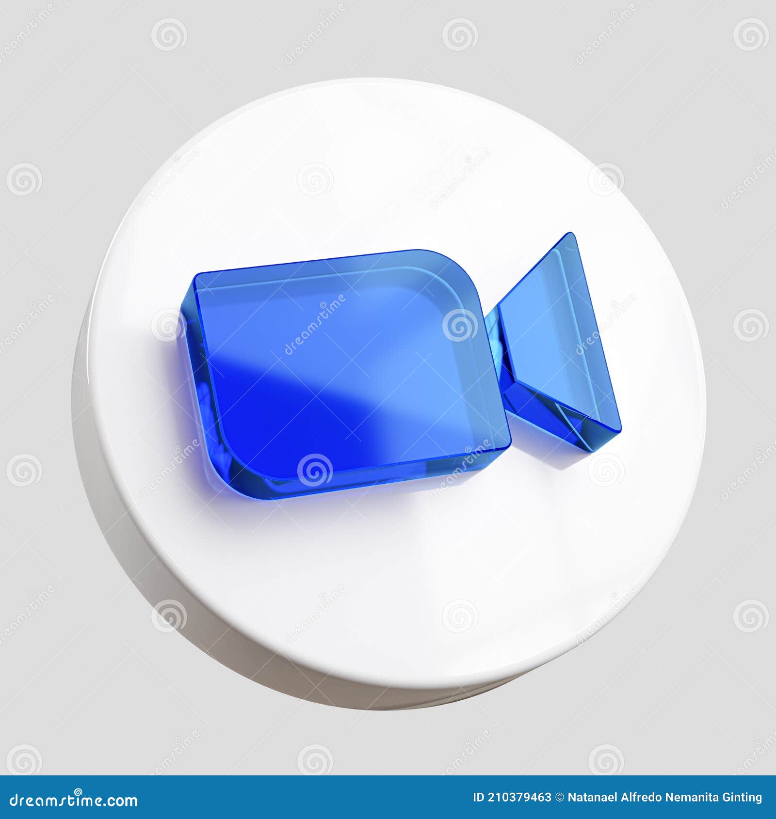 Zoom Acrylic Glass Icon Isolated Logo 3D Render Editorial Stock Photo ...