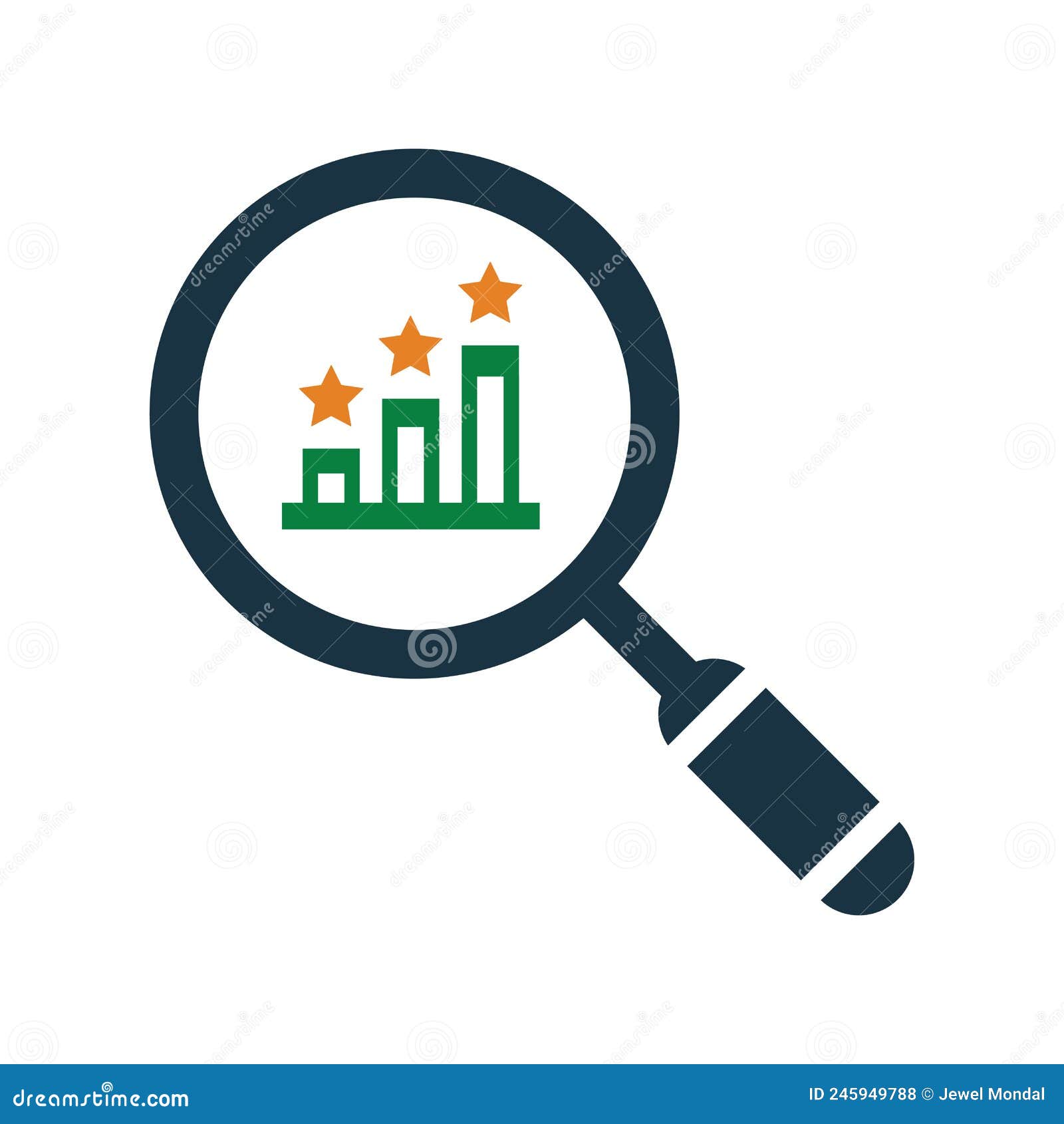 Zoom, Analysis, Analytics Icon. Simple Flat Design Concept Stock Vector ...