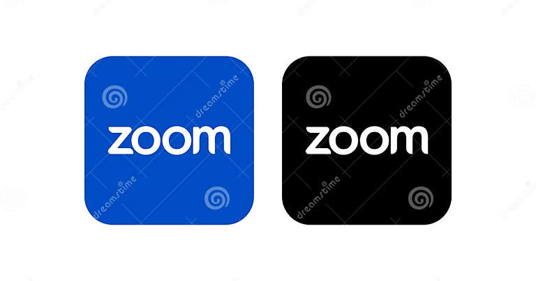 Zoom App Logo Icon. Vector Illustration Design Stock Illustration ...