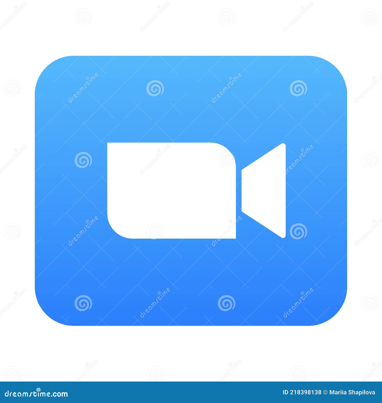 Zoom app logo editorial stock photo. Illustration of concept - 218398138