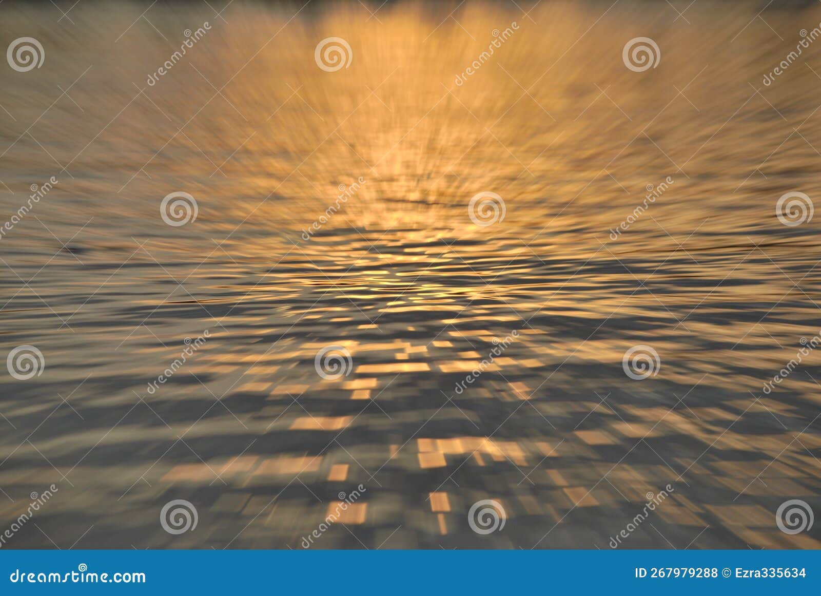 Zoom Blur of a River in Sunset Backlit Stock Photo - Image of river ...