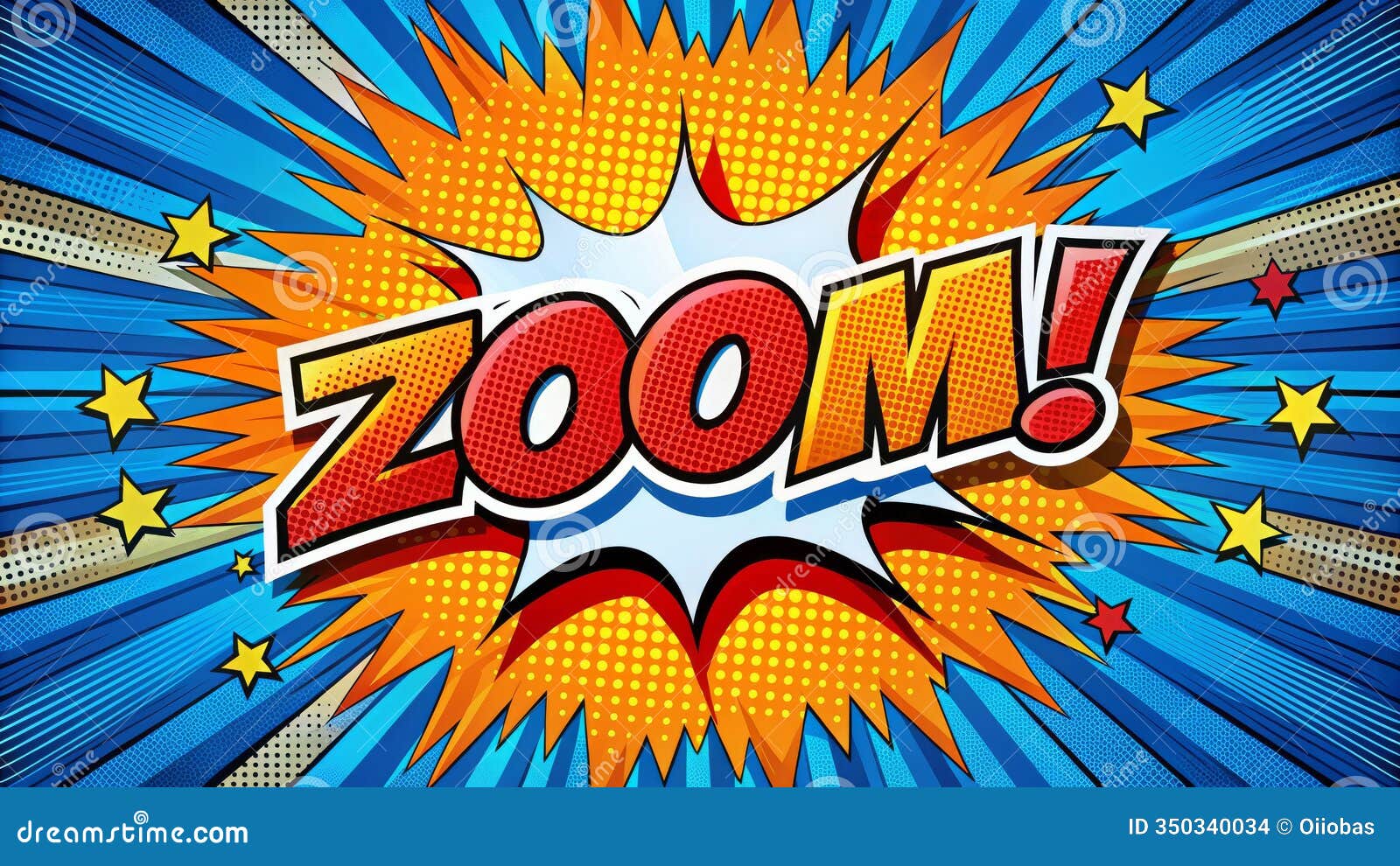 Whizz Comic Bright Template With Speech Bubbles On Colorful Frames ...