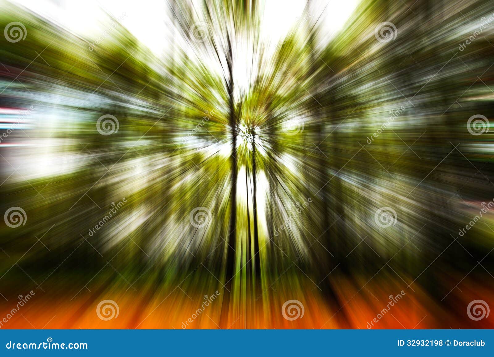 Zoom Into A Forest With High Speed Textured Background Stock ...