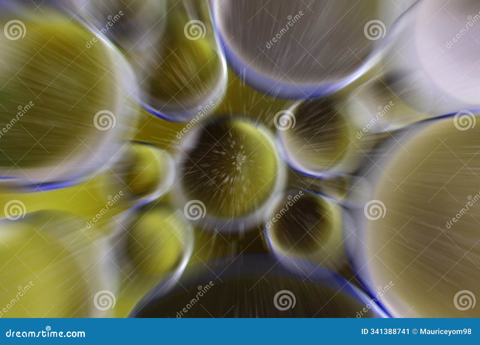 Zoom in Effect on Closeup of Bubbles on Water Surface Water in Dark ...