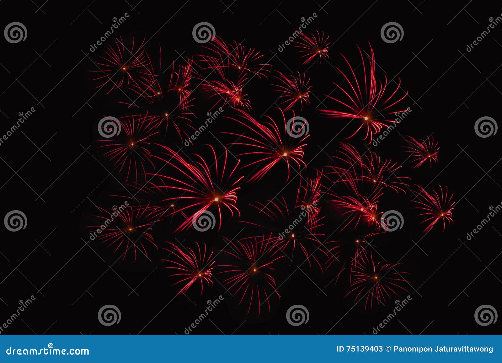 Zoom in fireworks show stock illustration. Illustration of happy - 75139403